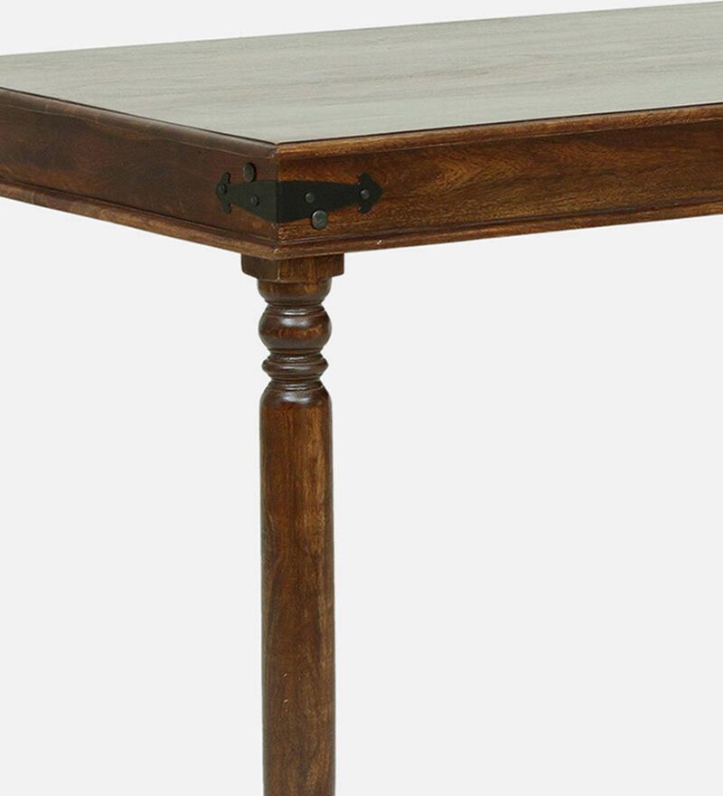 Buy Takhat Sheesham Wood 6 Seater Dining Set In Provincial Teak Finish ...