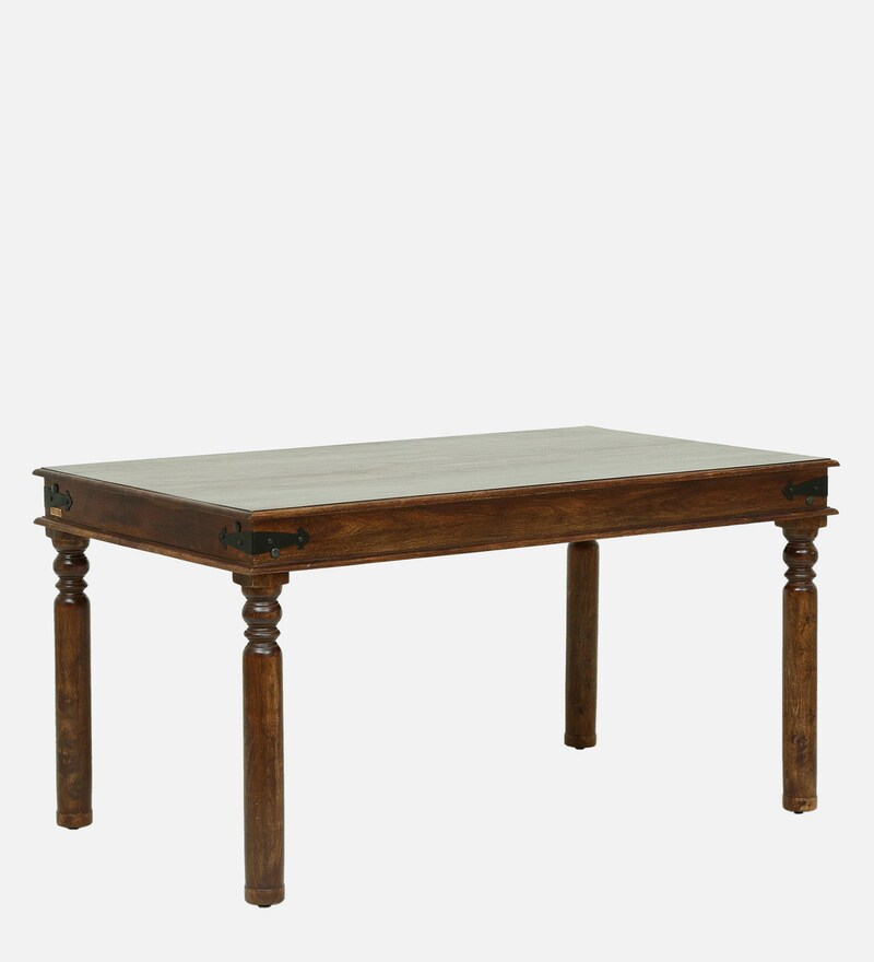Buy Takhat Sheesham Wood 6 Seater Dining Set In Provincial Teak Finish ...