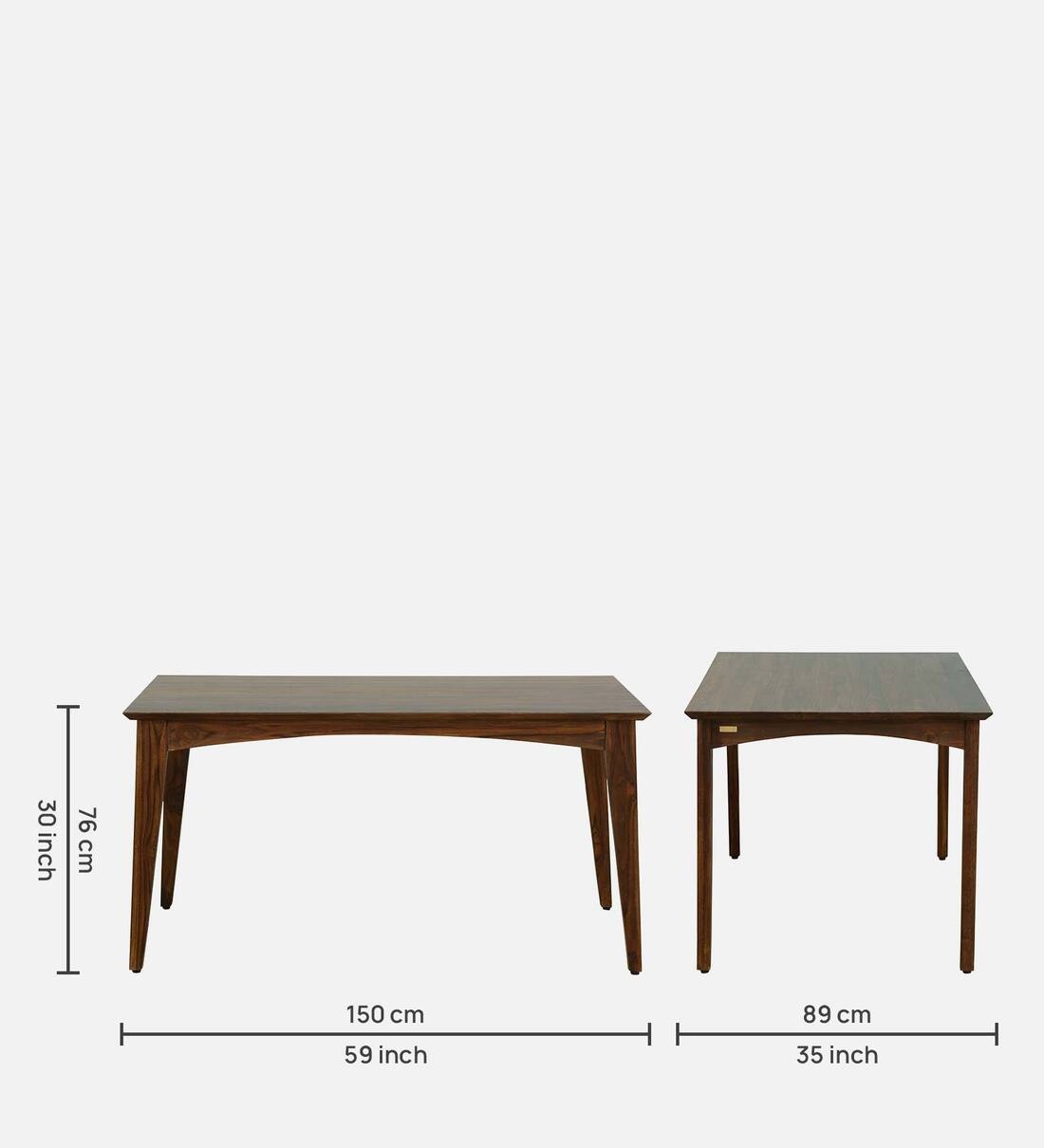 Buy Tectona Latin Teak Wood 6 Seater Dining Table In Provincial Teak ...