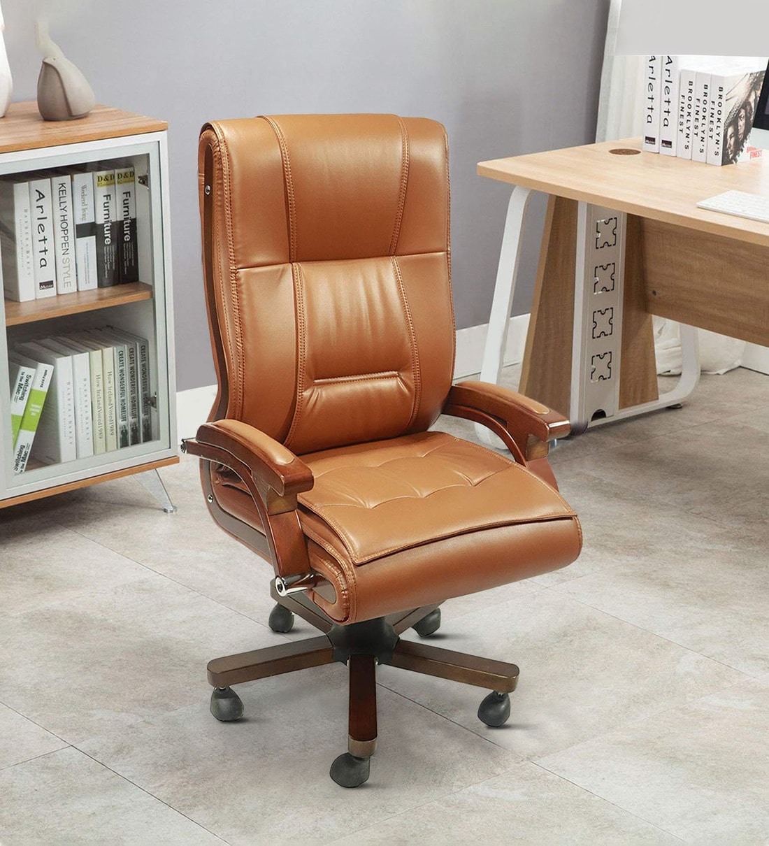 Buy Ted Executive Chair in Tan Colour at 21% OFF by Workspace by Azazo ...