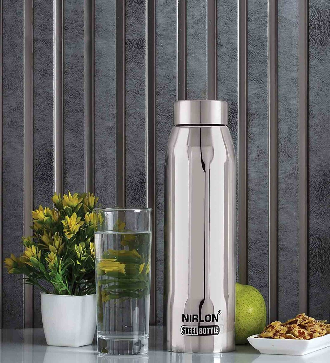 Buy Teda 1000Ml Single Wall Diamond Cut Sleek Water Bottle at 33% OFF ...
