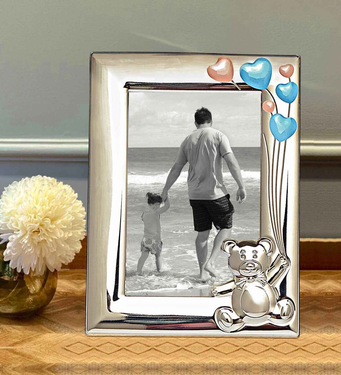 Buy Teddy Bear Design Blue Metal Photo Frames at 35% OFF by The Home Co ...