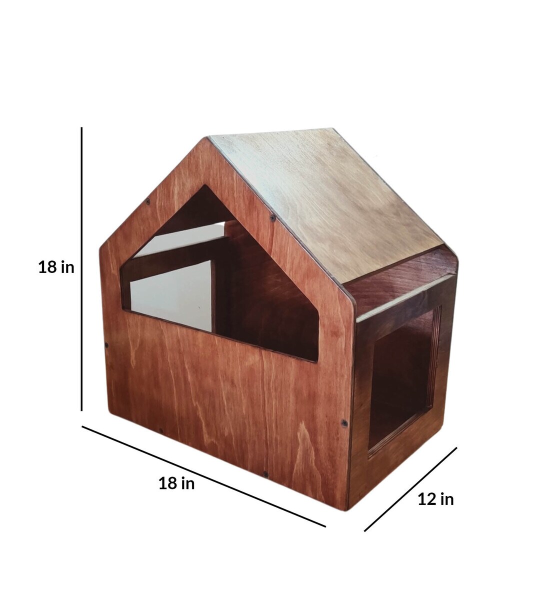 Buy Wall Mounted Cat House In Dark Brown Finish By Chota Pakoda Online ...