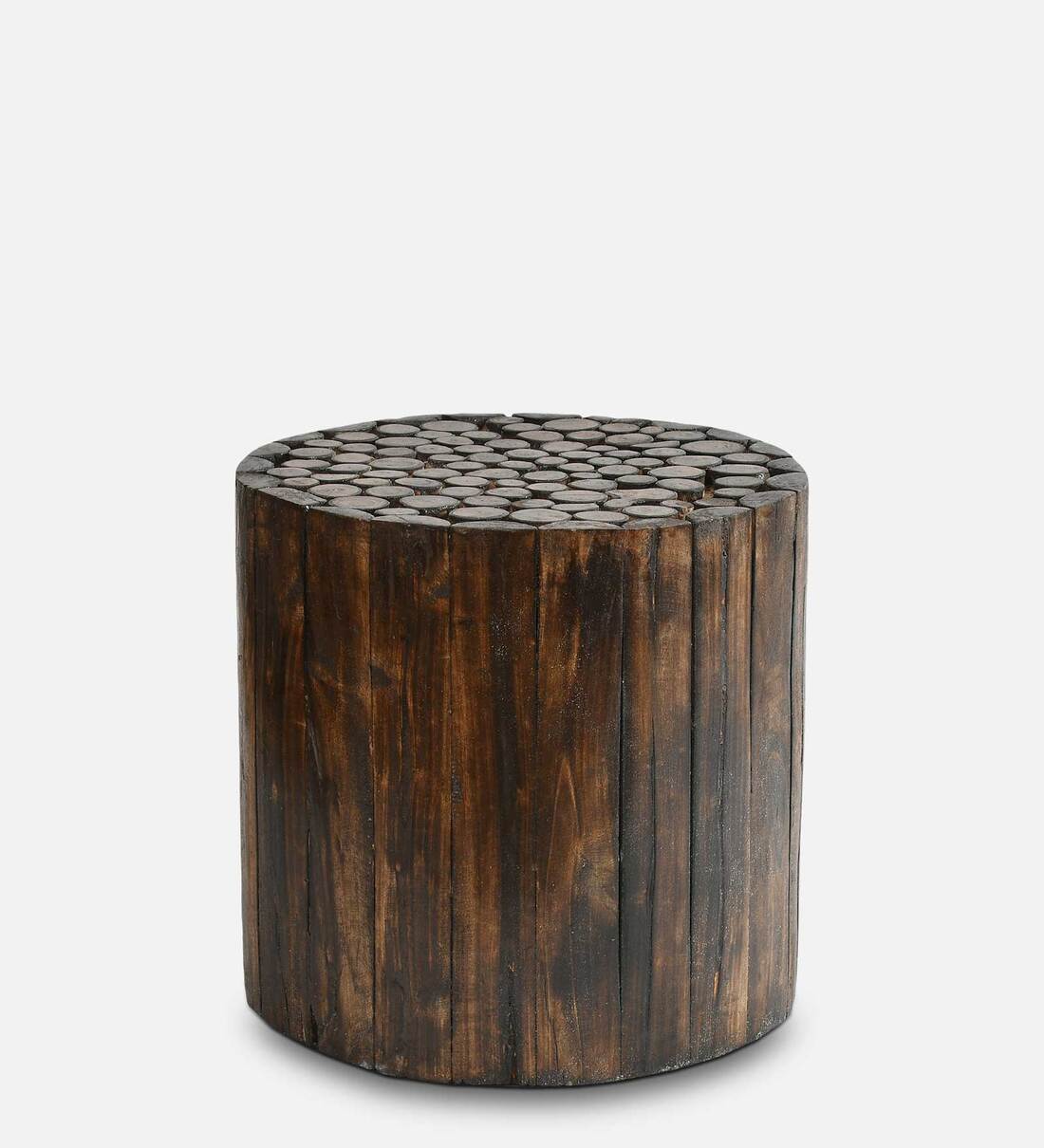 Buy Teviston Solid Wood Foot Stool in Brown Colour by COMFIDELITAS ...
