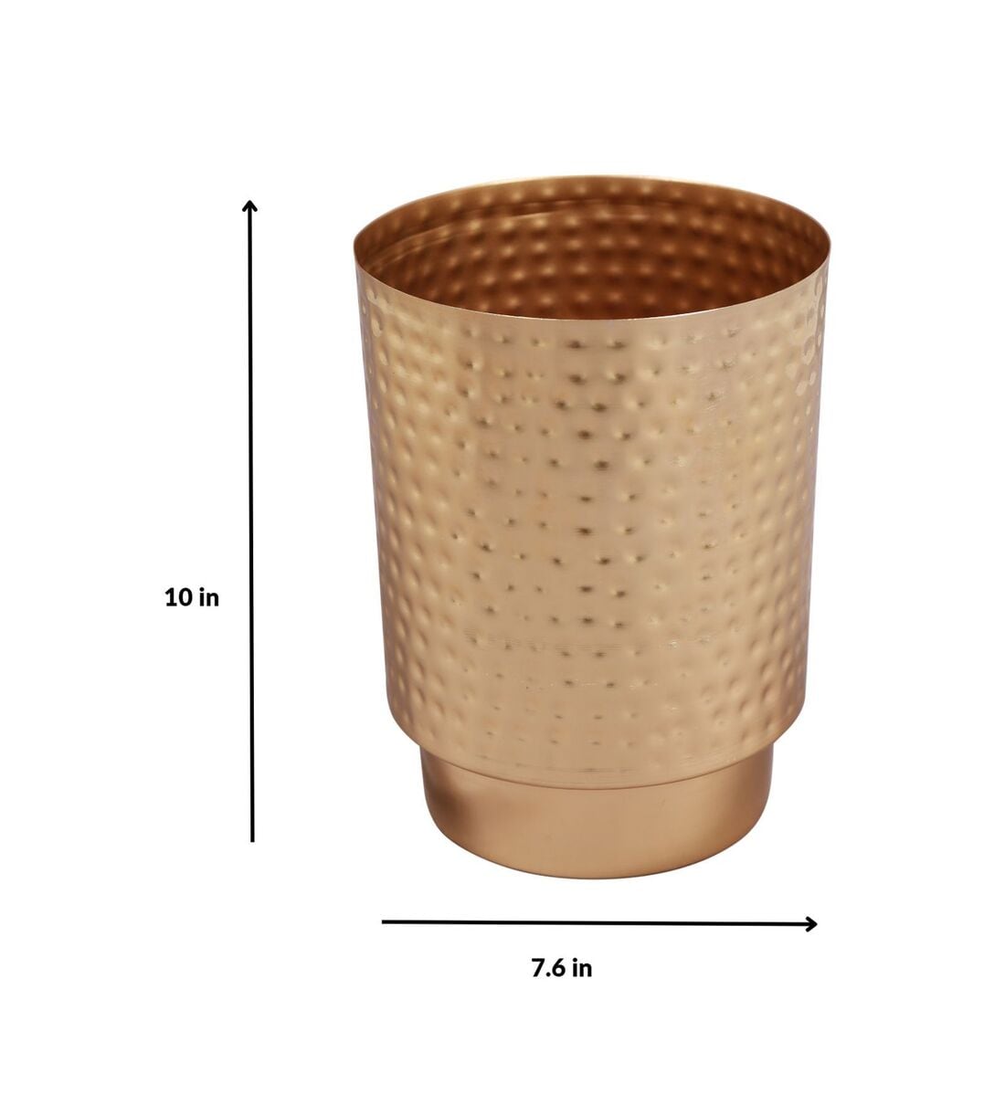 Buy Textured Gold Iron Desk Pot by Citilites Online - Big Planters ...