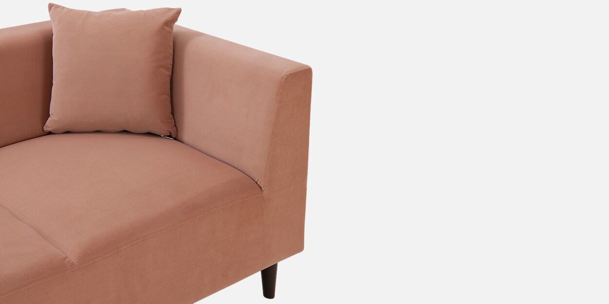 Buy Te-Amo Fabric 2 Seater Sofa in Apricot Peach Colour Online - Bucket ...