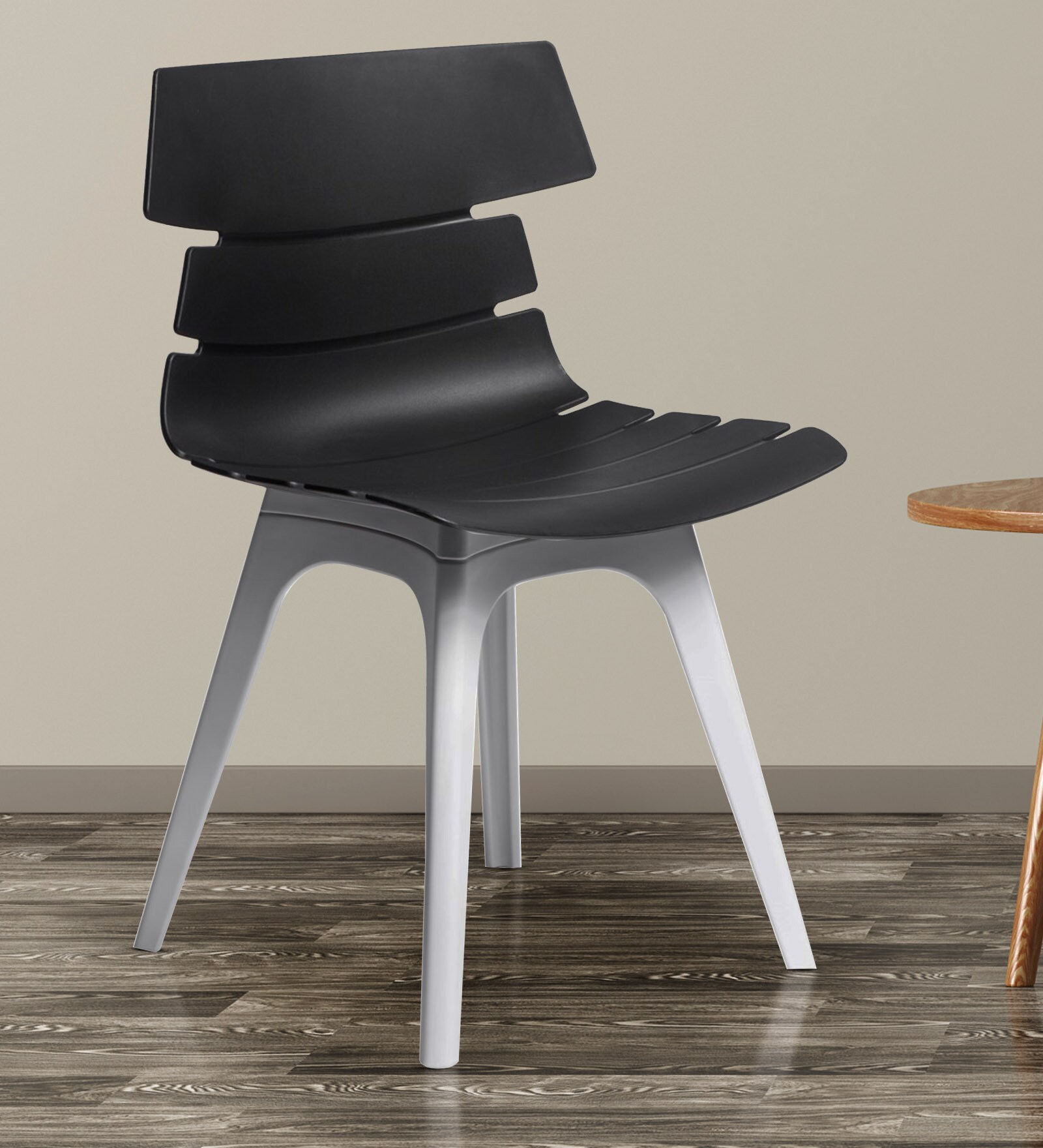 Buy Techno Plastic Chair in Black & White Colour at 33% OFF by Finch ...
