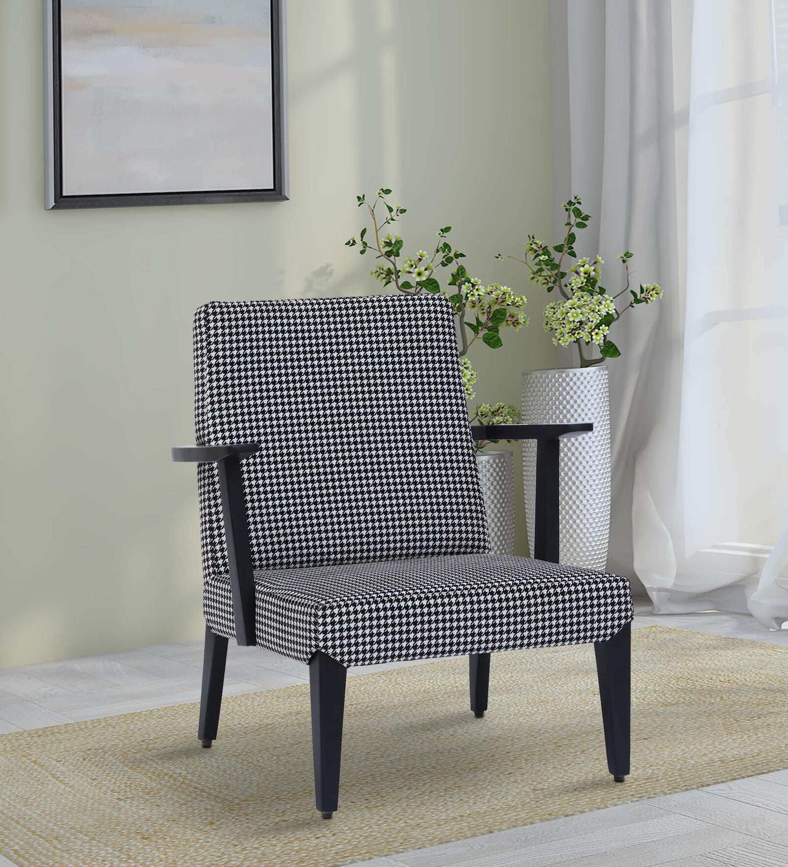 Buy Telford Upholstered Arm Chair in Steel Grey Colour at 36% OFF by ...