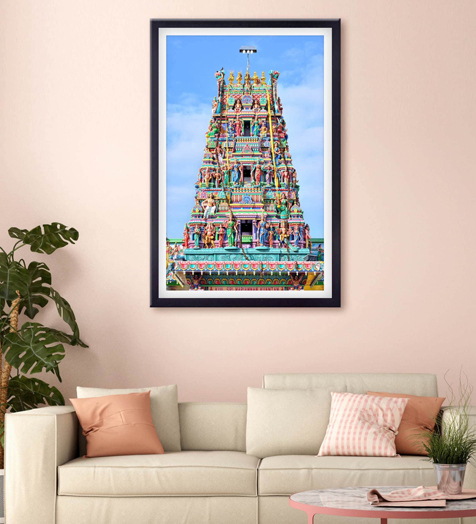 Buy Temple Printed Canvas Art Print By 999Store at 33% OFF by 999Store ...