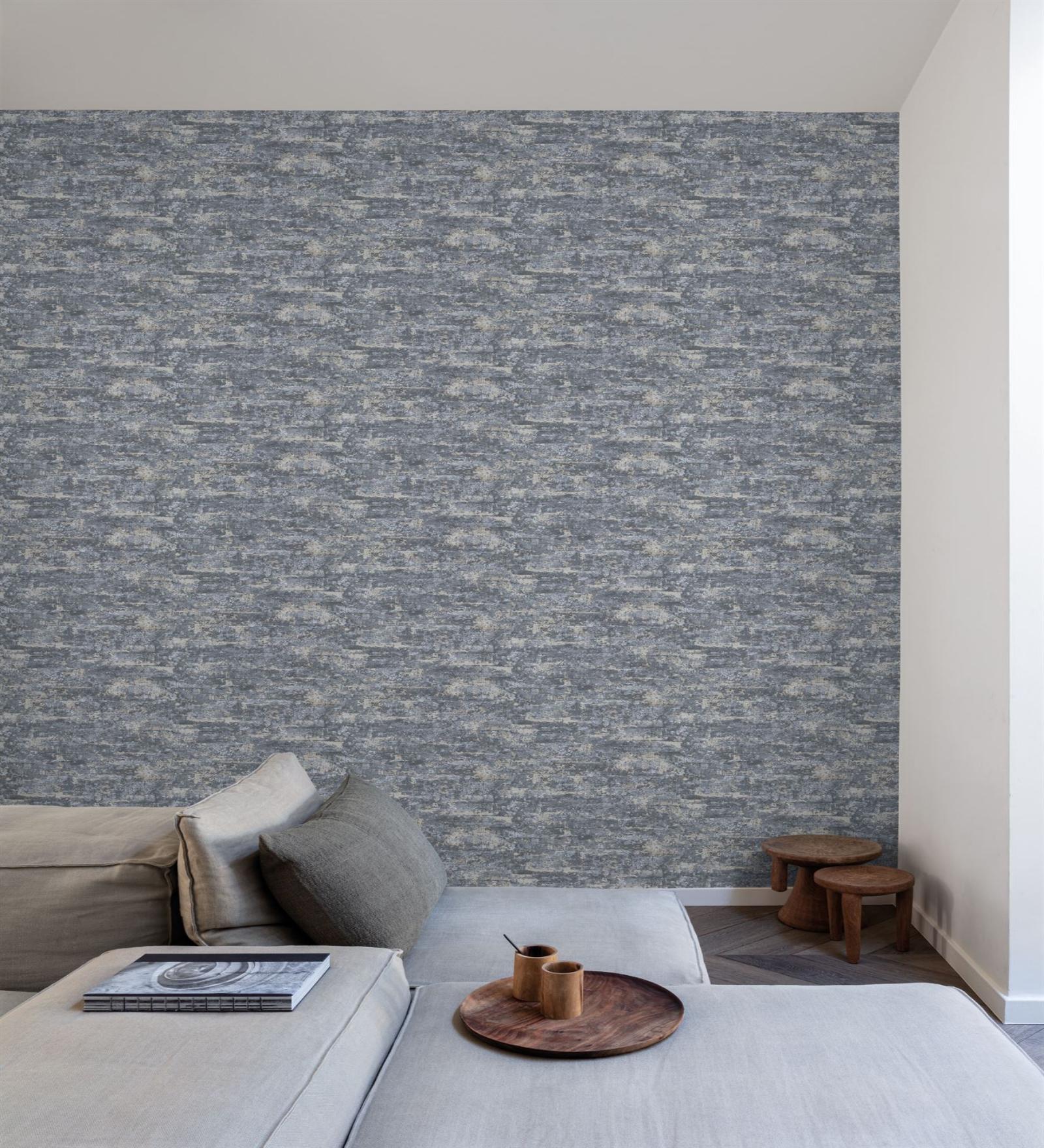 Buy Tempo Blue PVC High Wash Resistant Wallpaper Roll at 30% OFF by ...