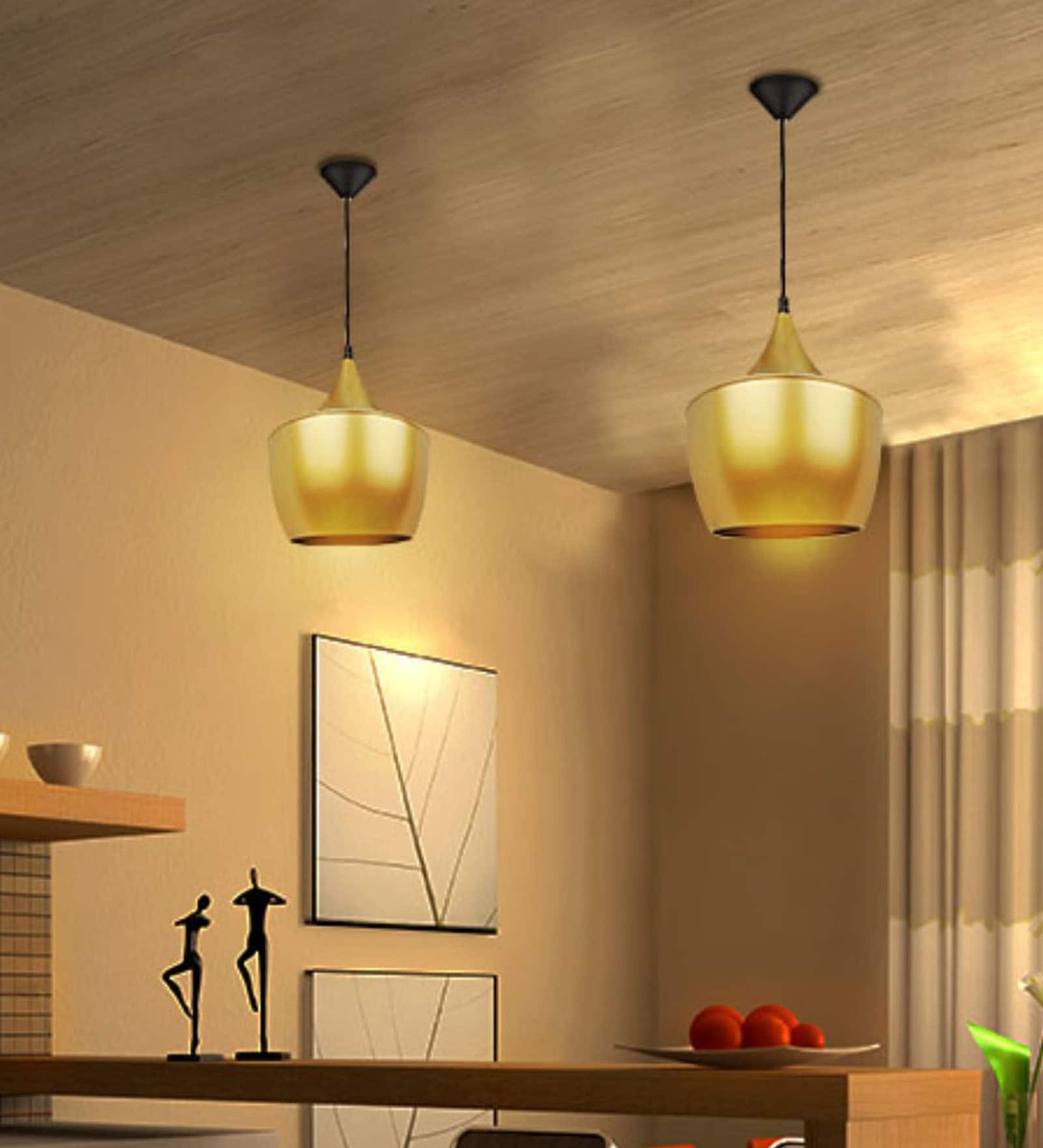 Buy TESORO - Brass Black Iron Pendant Light by TISVA at 1% OFF by Tisva ...