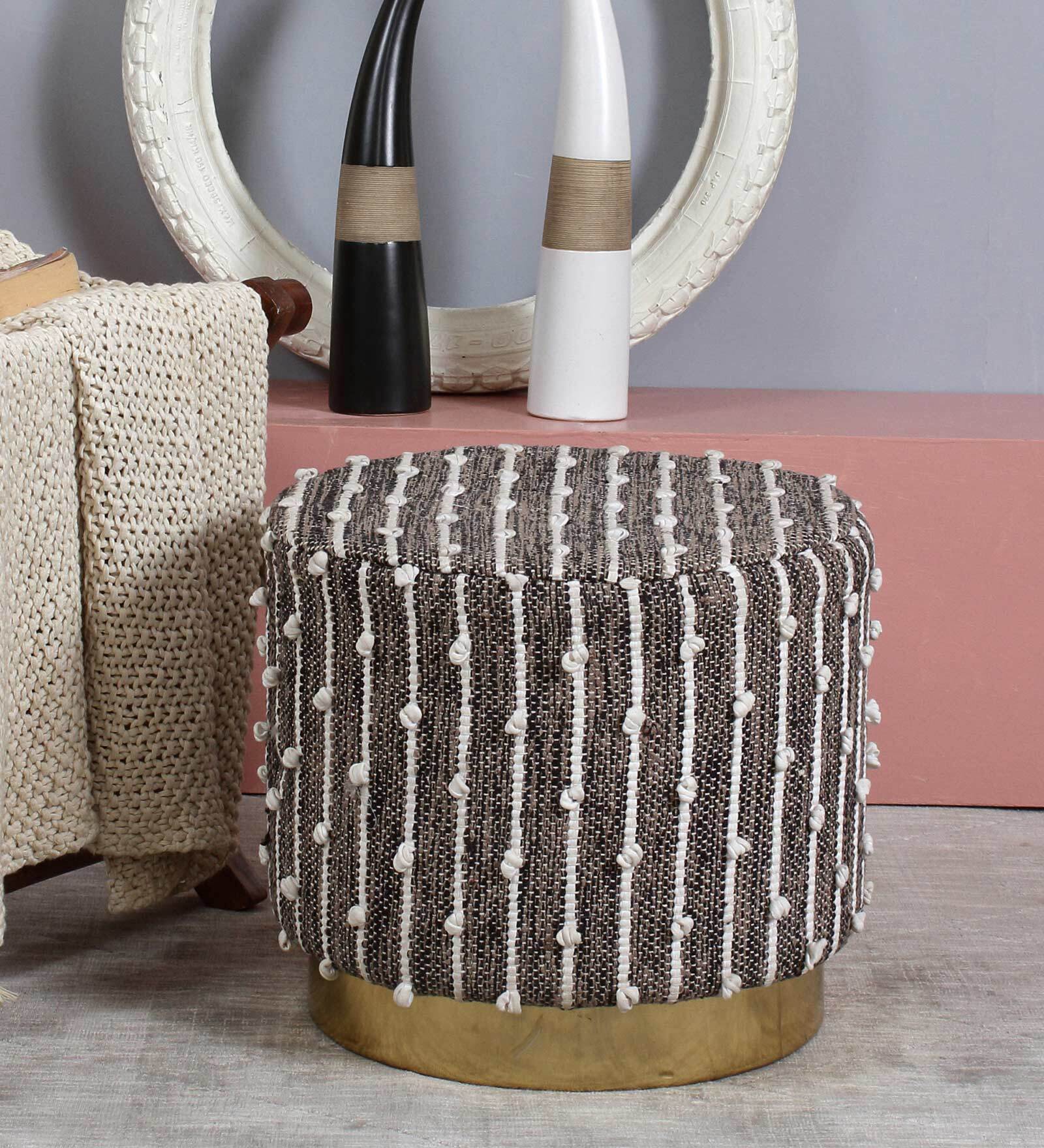 Buy Teviston Fabric Ottoman in Grey Colour at 100% OFF by COMFIDELITAS ...
