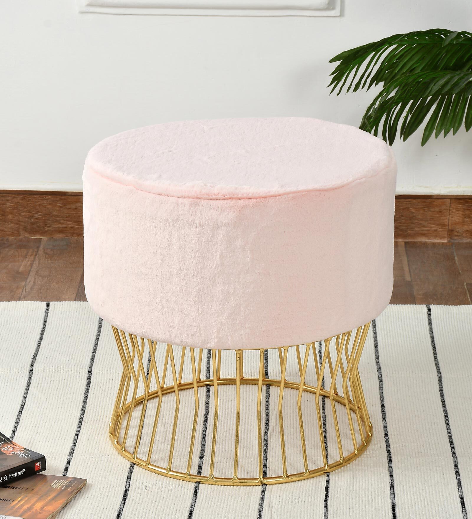 Buy Teviston Fabric Pouffe In Pink Colour at 63% OFF by COMFIDELITAS ...