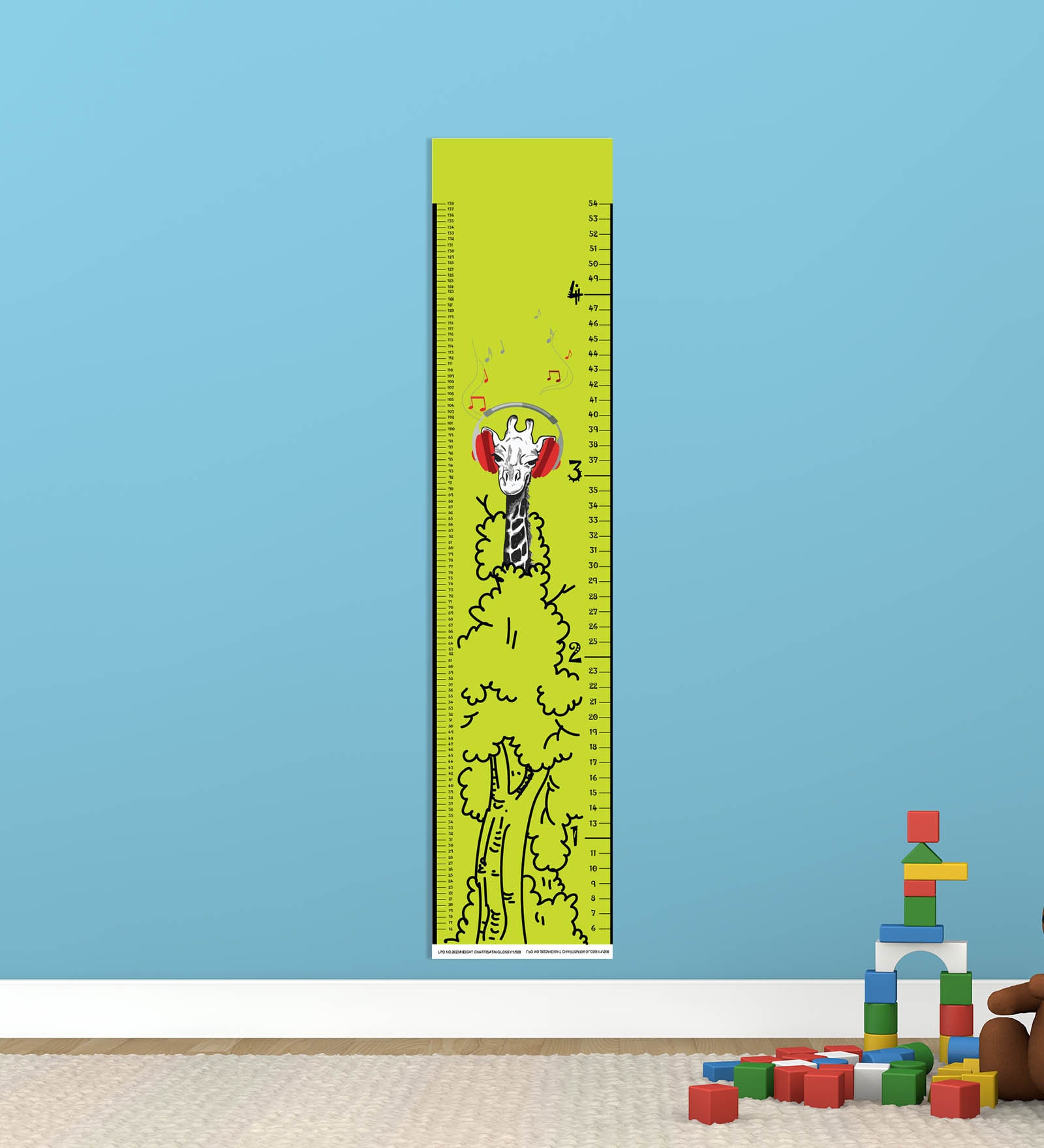Buy Textured Height Chart in Green at 36% OFF by Right | Pepperfry
