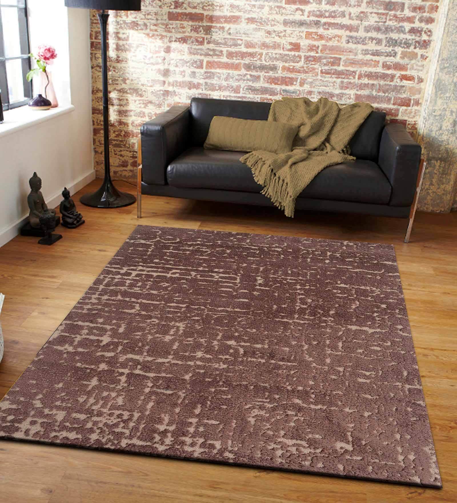 Buy Brown Polyester Solid 3 x 5 Feet Hand Tufted Carpet by PRESTO at 45 ...