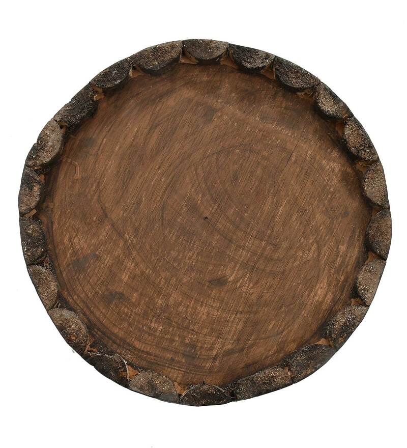 Buy Teviston Solid Wood Foot Stool in Brown Colour by COMFIDELITAS ...