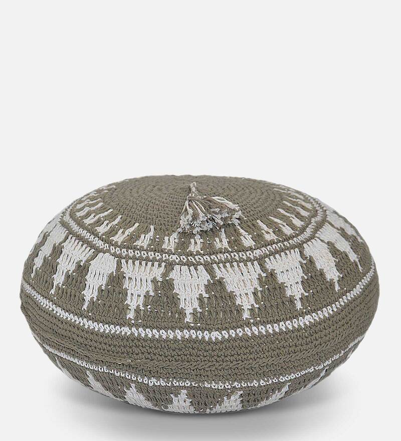 Buy Teviston Pouffe In Brown Colour By Comfidelitas Online - Abstract ...