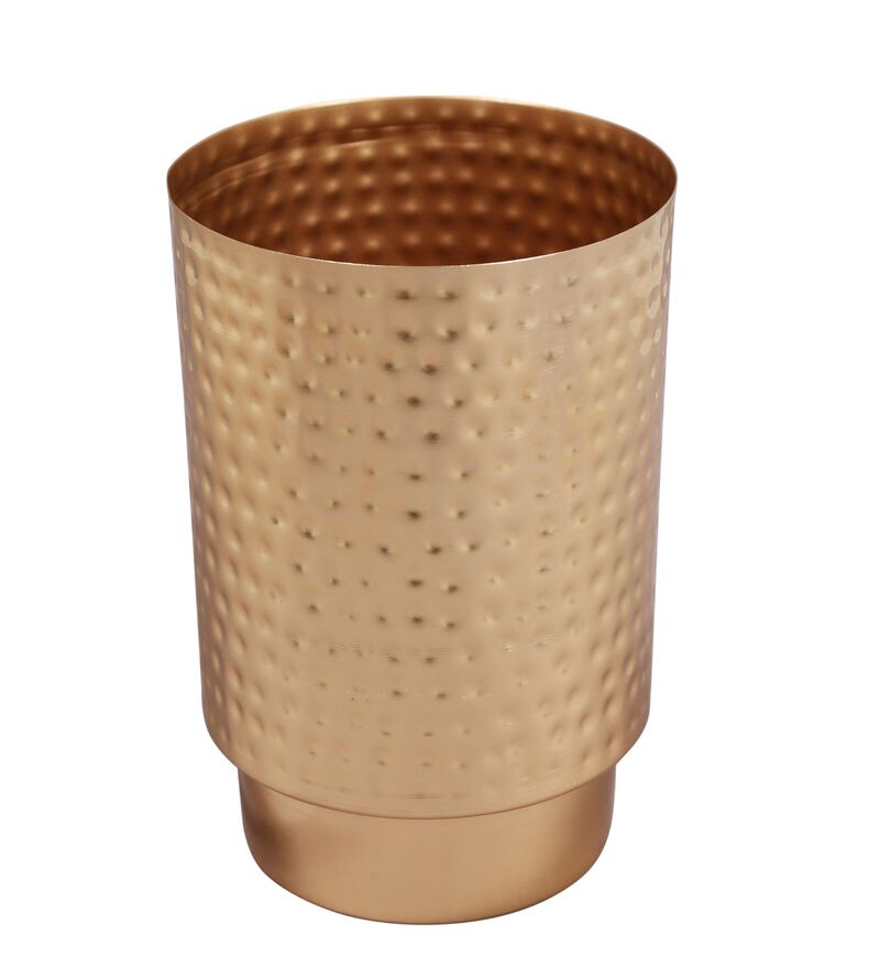 Buy Textured Gold Iron Desk Pot by Citilites Online - Big Planters ...