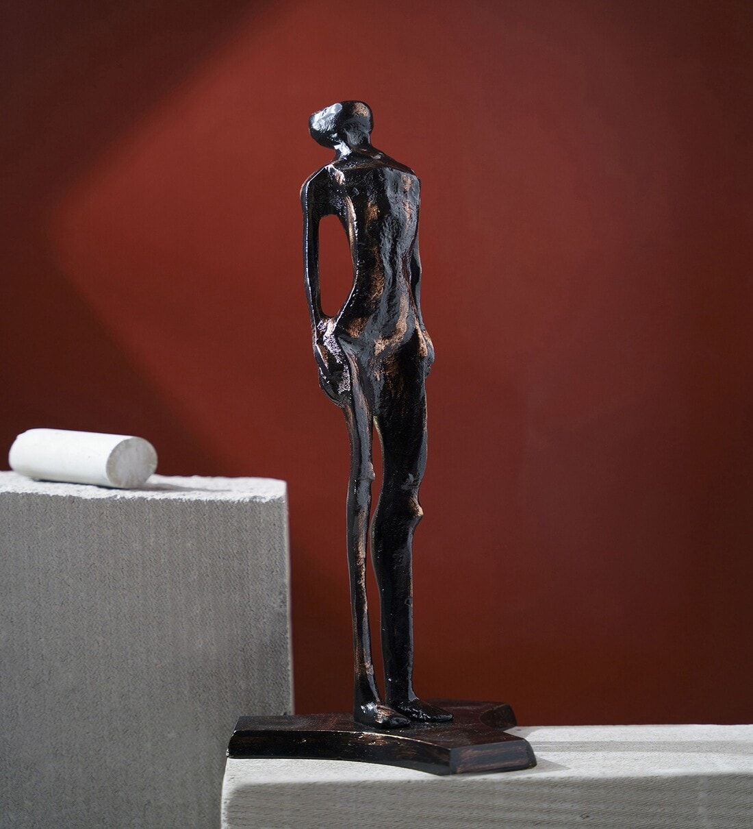 Buy The Ancient Man Black Brass Showpiece at 47% OFF by Folkstorys ...