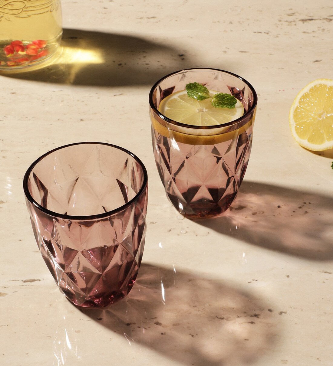 Buy Plum Tinted Glass 270ml (Set of 2) Everyday Glasses at 56% OFF by ...