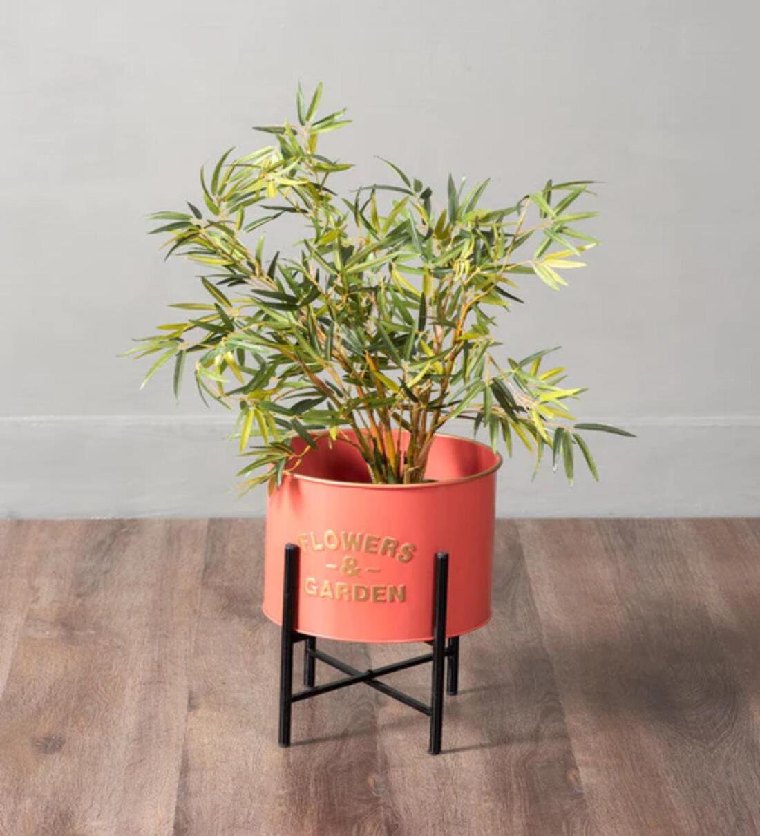 Buy Flower & Garden Pink Metal Desk Pot at 25% OFF by The Decor Kart ...