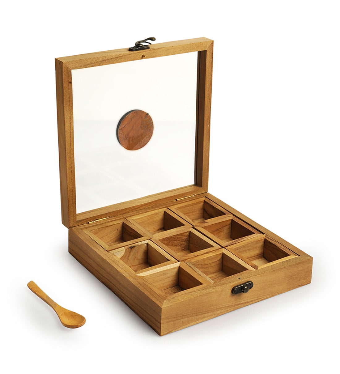 Buy The Spice Trove Brown Teak wood Spice Box at 40% OFF by ...