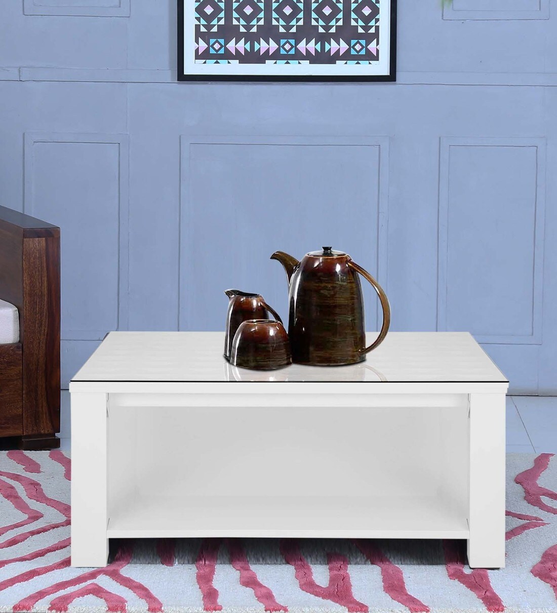 Buy Theia Center Table in Glossy White Finish at 58% OFF by @home ...