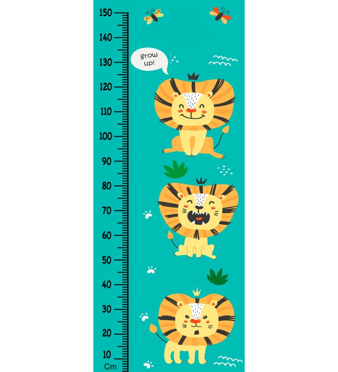 Buy Three Lion in Multicolour Height Chart at 15% OFF by Wens | Pepperfry