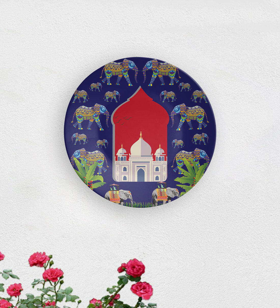 Buy Blue Through The Window Ceramic Decorative Wall Plate at 25% OFF by ...