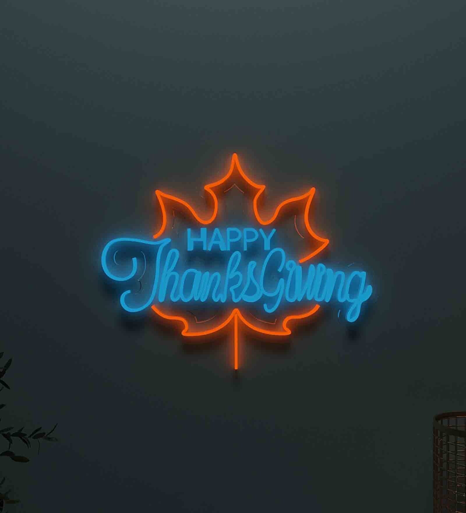 Buy Thanksgiving LED Neon Light at 31% OFF by WallMantra | Pepperfry