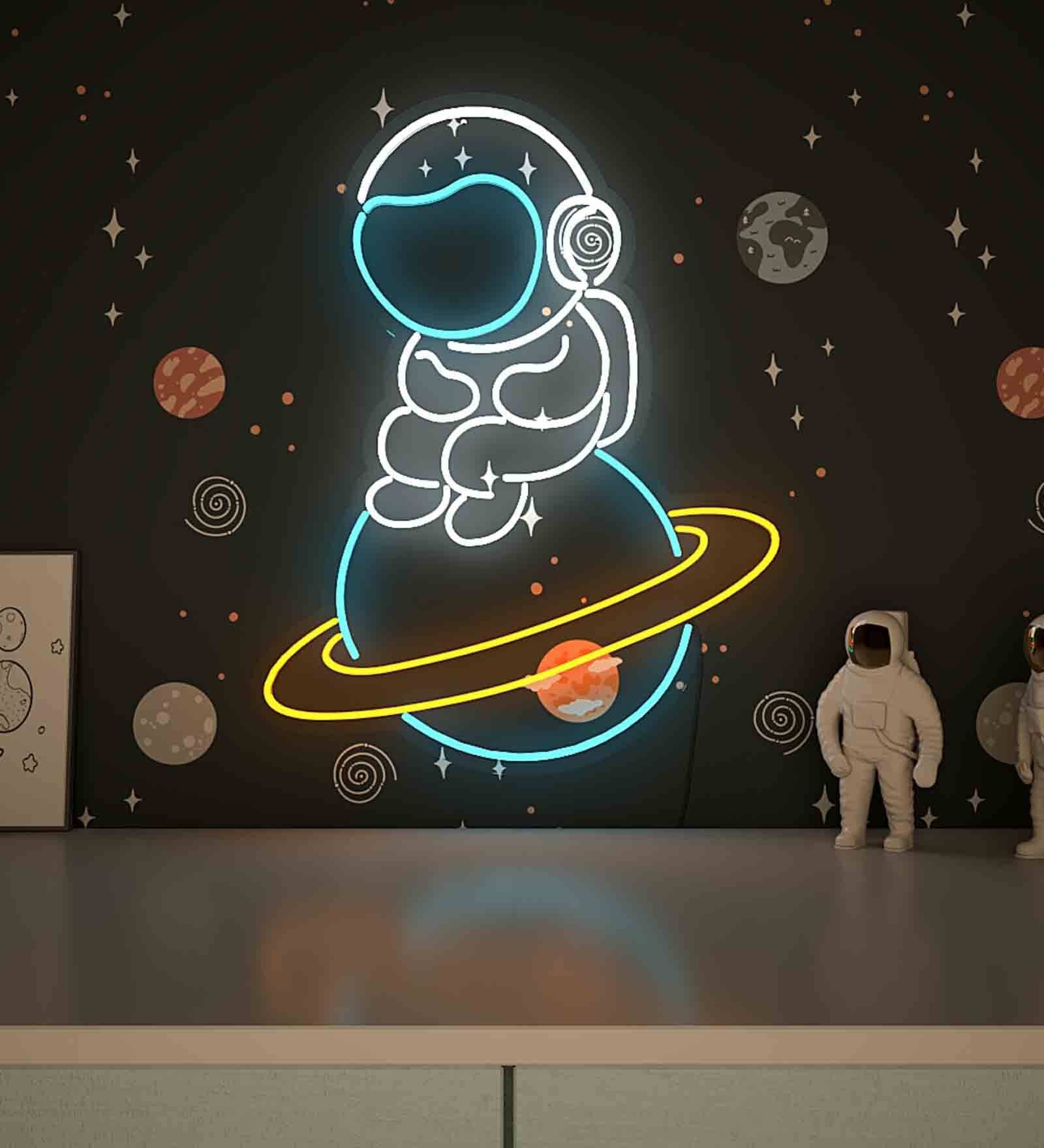 Buy The Astronaut Baby LED Neon Light at 25% OFF by WallMantra | Pepperfry