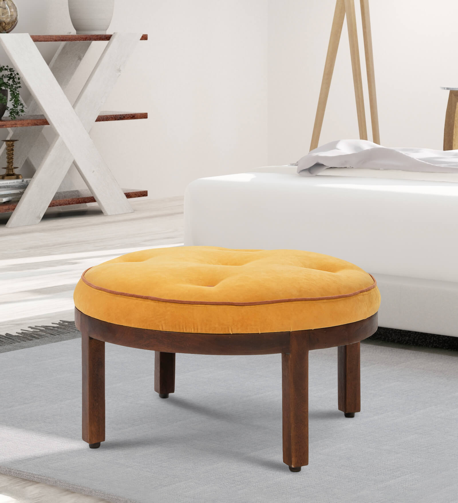 Buy The Bohemian Foot Stool in Mustard Colour at 10% OFF by Chumbak ...