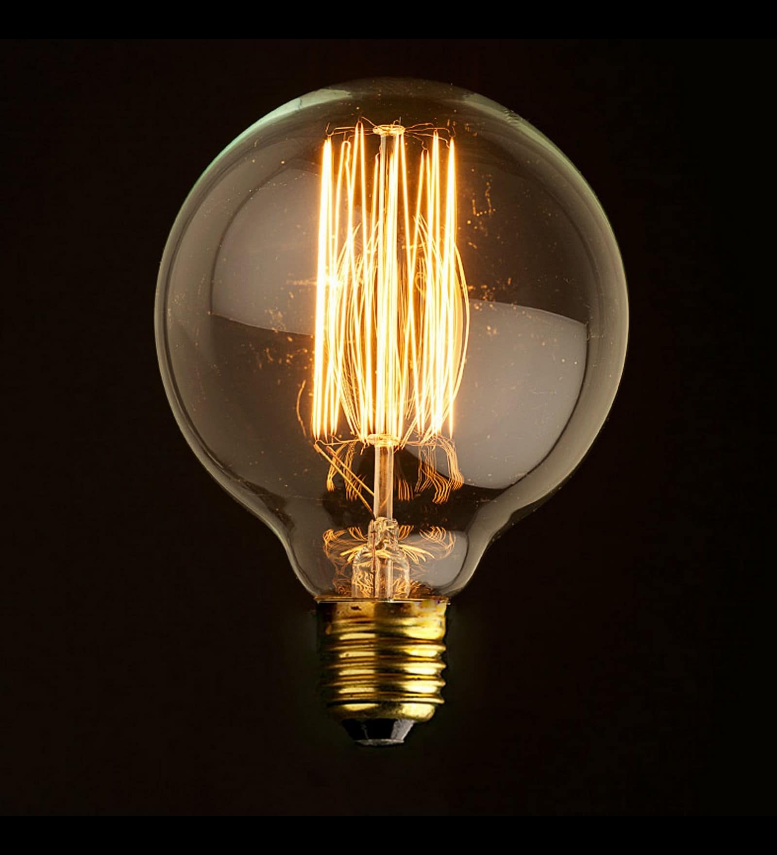 Buy Transparent Glass Side Atom 40W Filament Bulb by The Brighter Side ...