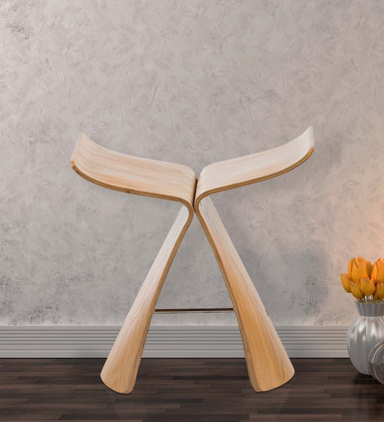Buy The Butterfly Stool in Natural Finish by HomeHQ Online - Seating ...