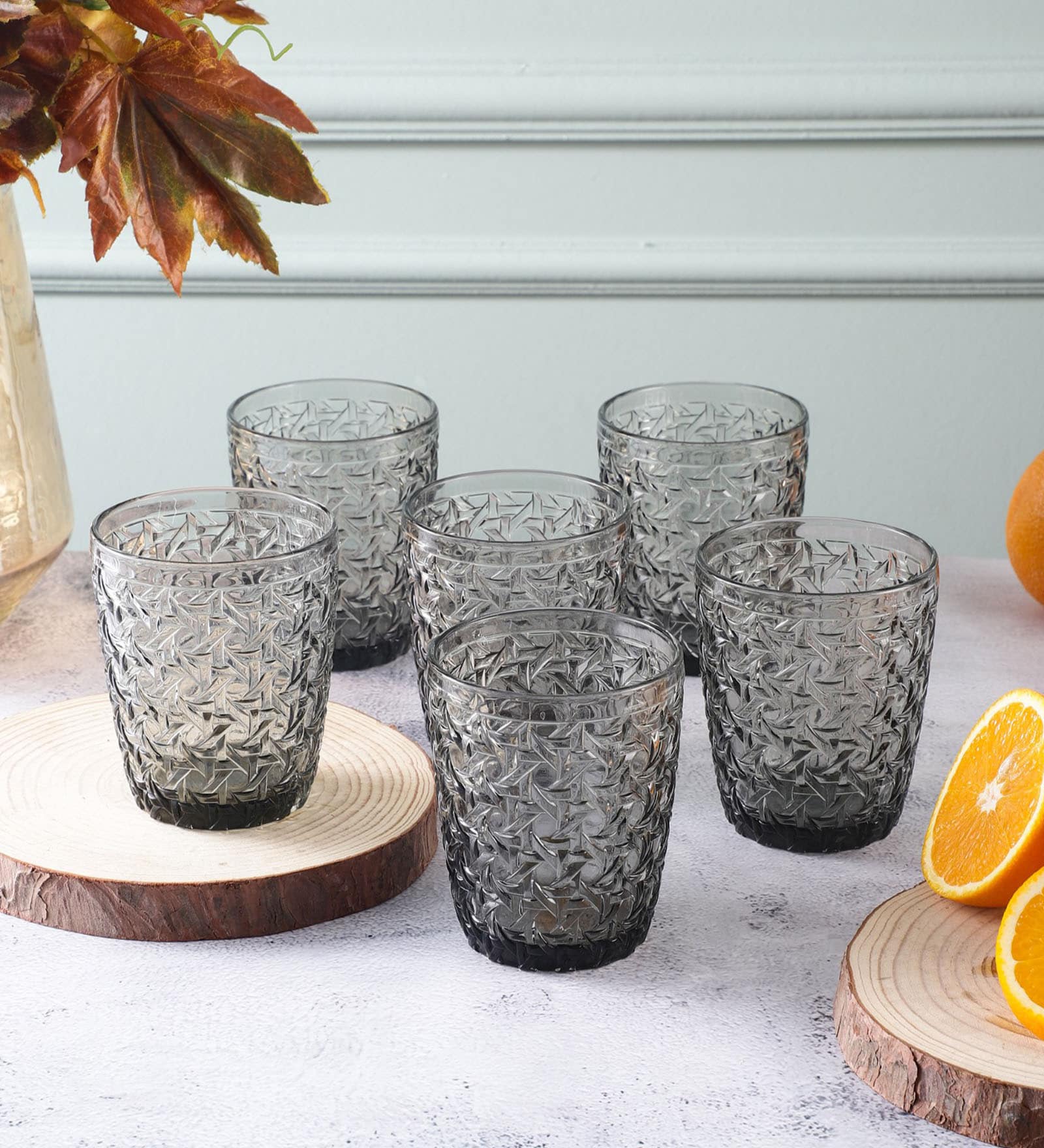 Buy Weave Glass 200 ML (Set of 6) Everyday Glasses at 60% OFF by The ...