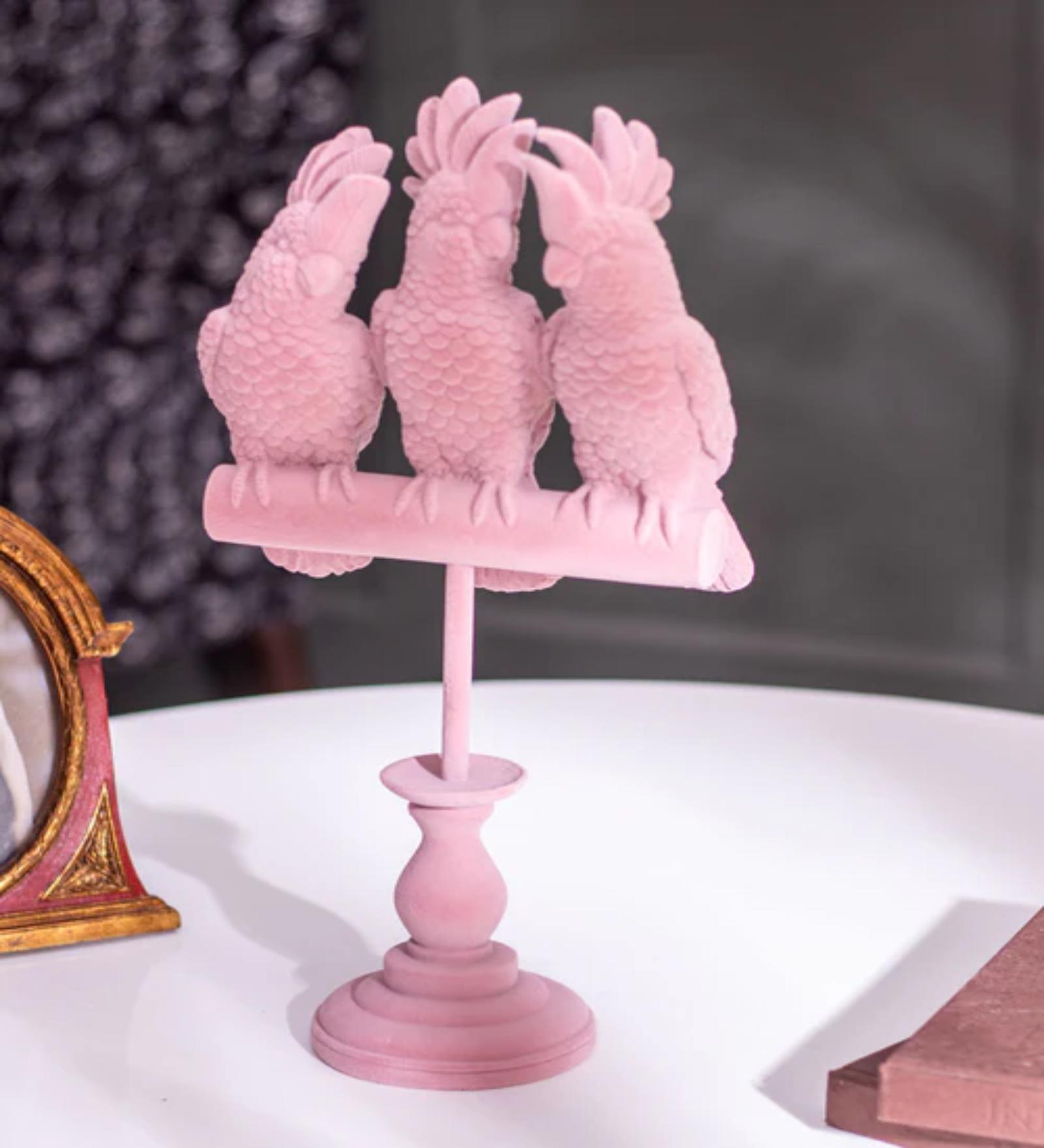 Buy Royal Cockatoo Pink Resin Figurine at 25% OFF by The Decor Kart ...