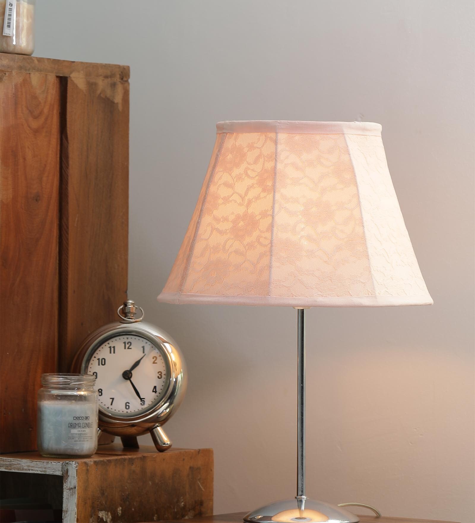 Buy Peach Lace My Fair Lady Lamp Shade by The Good Shade Online - Lamp ...