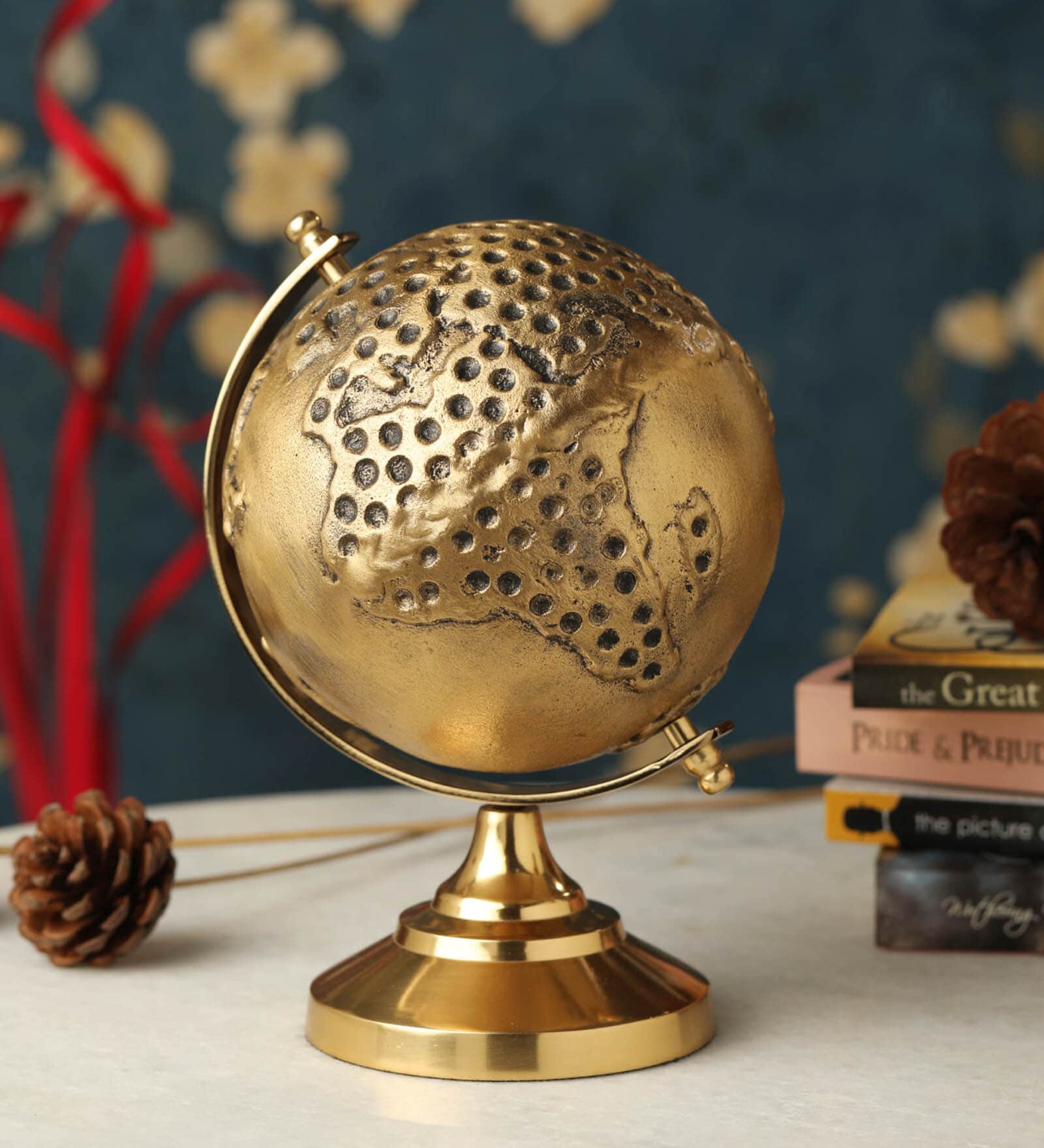 Buy The Hollow Globe Gold Showpiece at 20% OFF by De Maison Decor ...