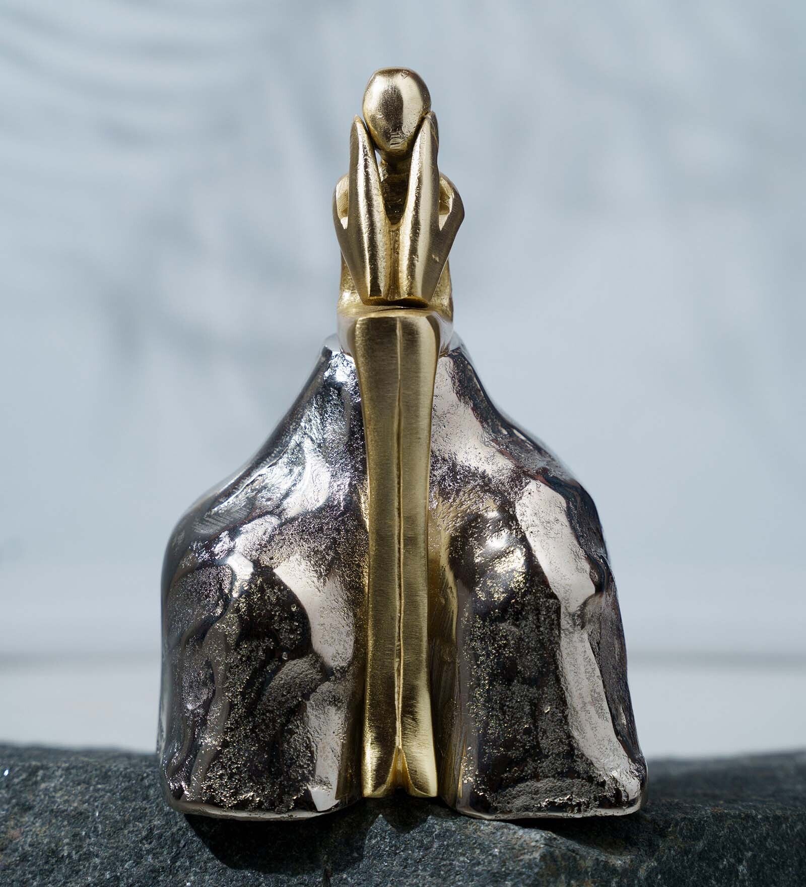 Buy The Man on the Rock Metal Human Sculpture by Folkstorys at 50% OFF ...