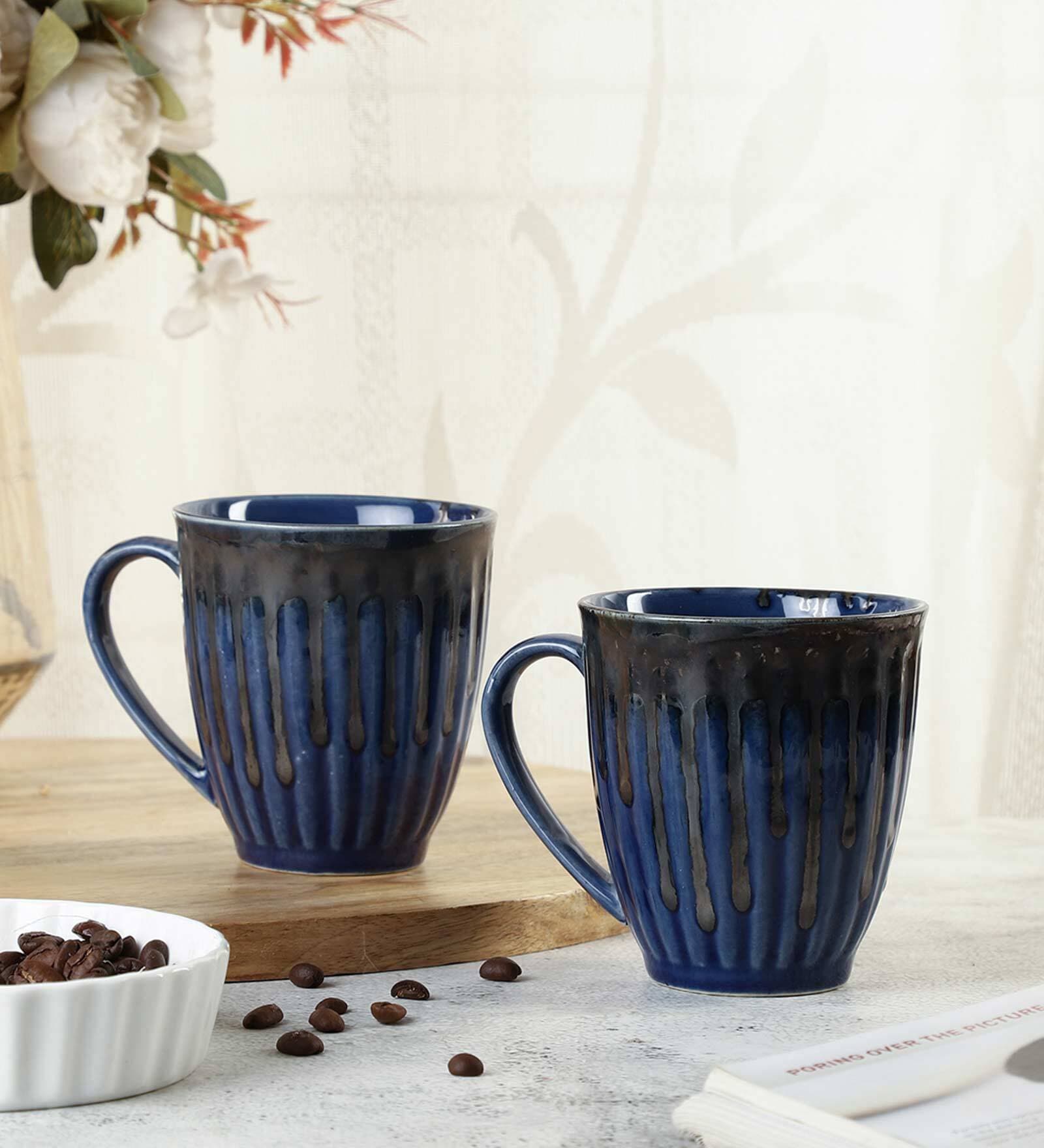 Buy The Mug Shot 250ml Blue Ceramic (Set of 2) Coffee Mug at 30% OFF by ...