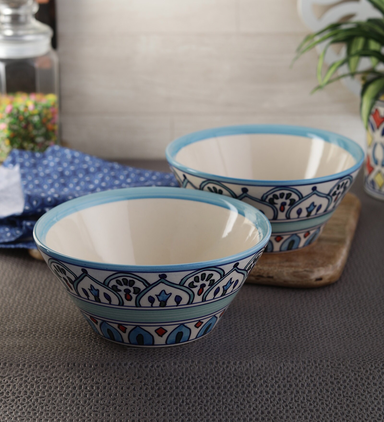 Buy 750 ML Ceramic Serving Bowls Set of 2 by VarEesha at 100% OFF by ...