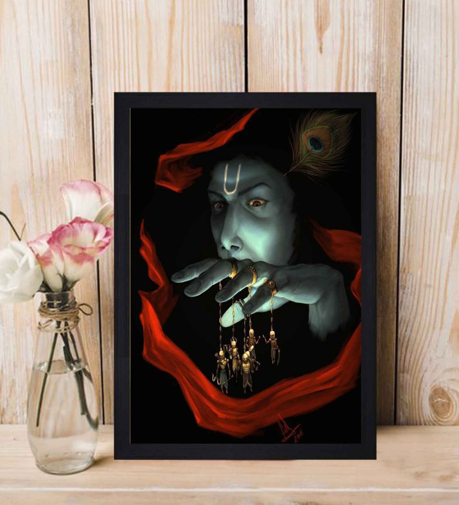 Buy The Shiva Texture Paper Framed Art Print by Cheque Decor at 23% OFF ...