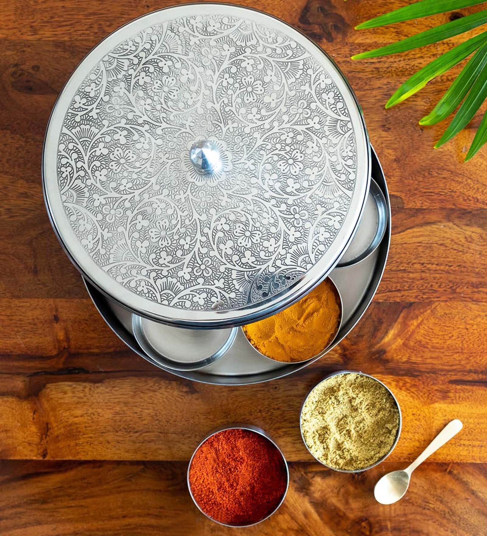 Buy The Spice Trove Silver Stainless Steel Spice Box at 42% OFF by ...