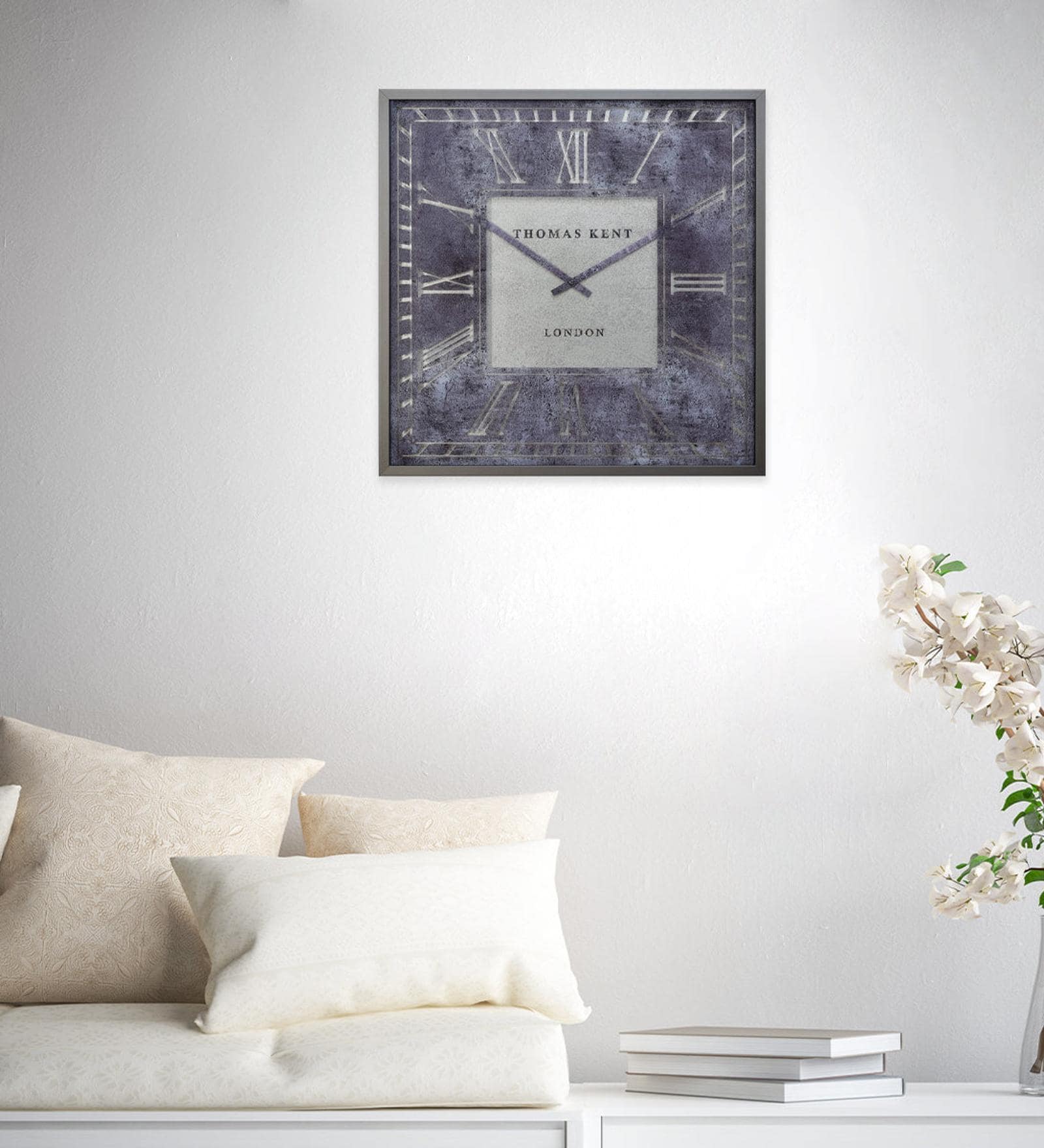 Buy Thomas Kent Silver Metal Analog Wall Clock by @home at 50% OFF by ...