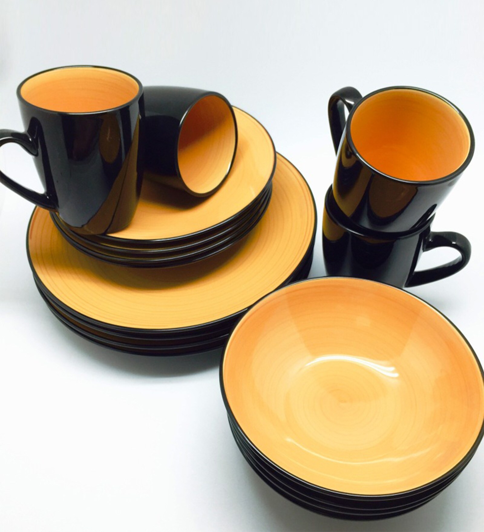 Buy Kata Stoneware Dinner Set - Set of 16 by Thomson Online - Ceramic ...