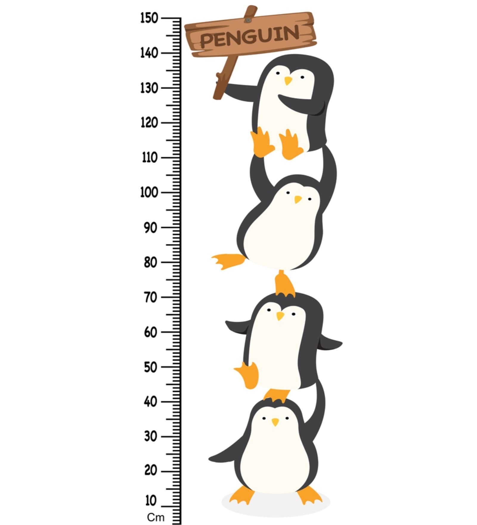 Buy Three Penguin in Multicolour Height Chart at 21% OFF by Wens ...