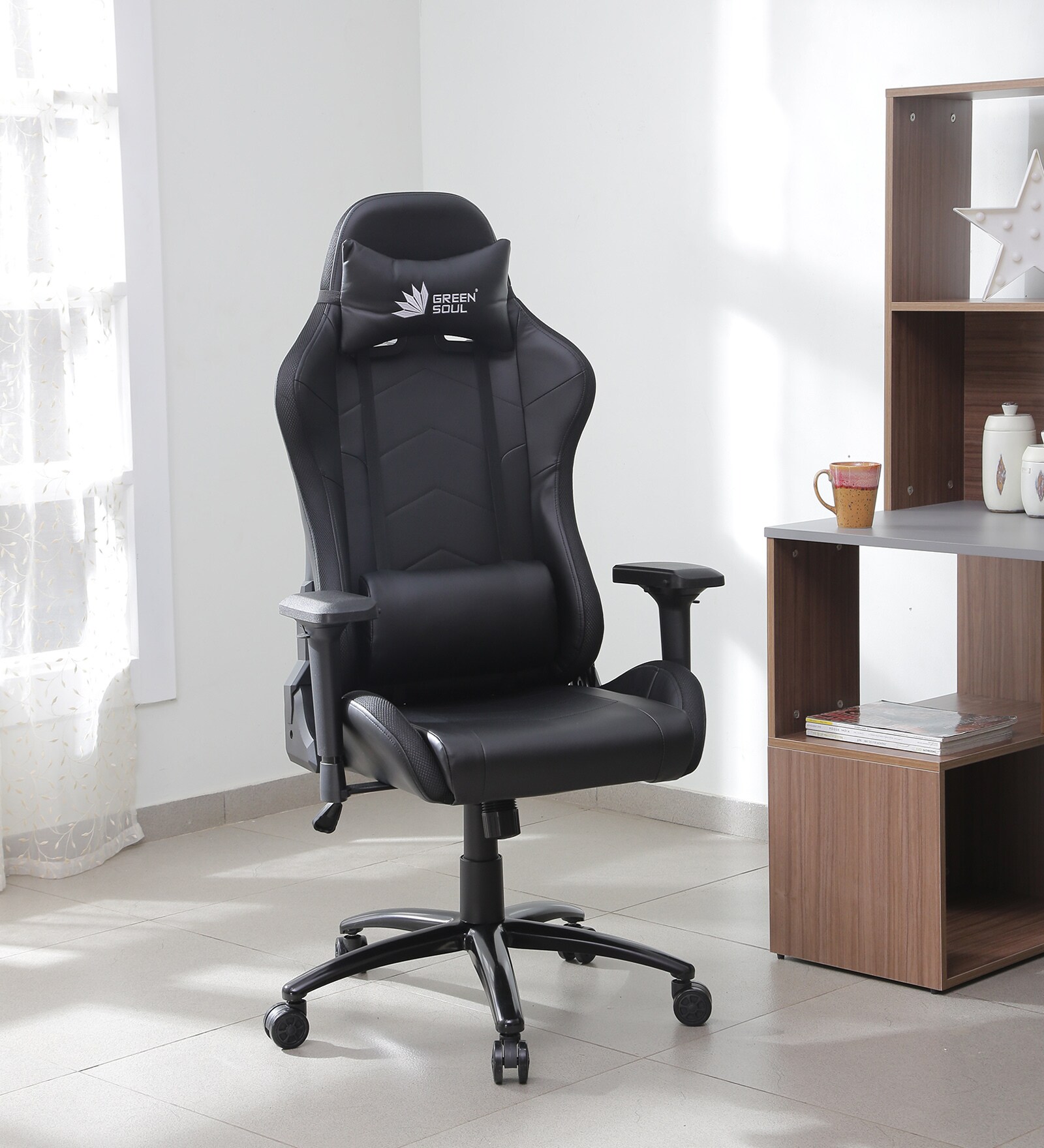 Buy Thunder Gaming Chair In Black Colour at 58% OFF by Green Soul ...