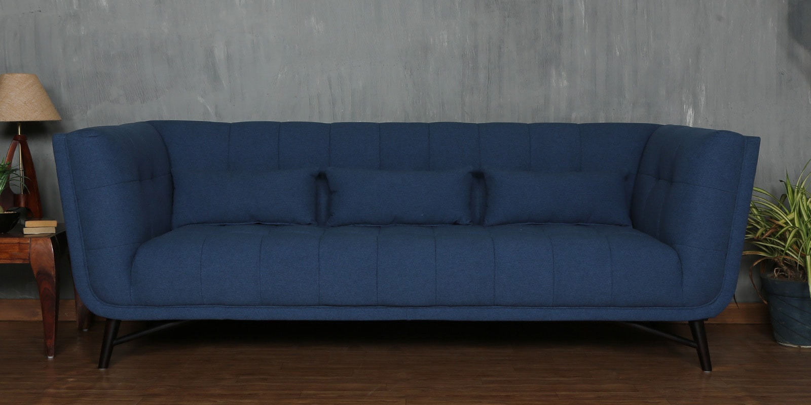 Buy Three Seater Sofa in Blue Colour by Kuka Online - 3 Seater Sofas ...