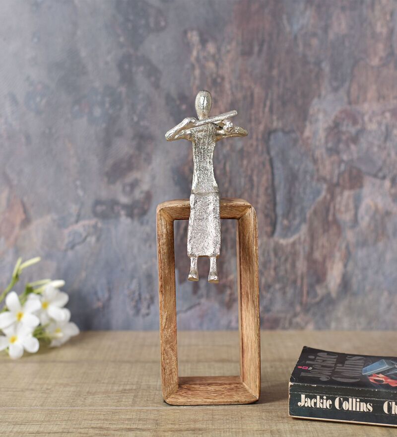 Buy The Violin Musician Brown Aluminium & Wood Figurine by Citilites ...