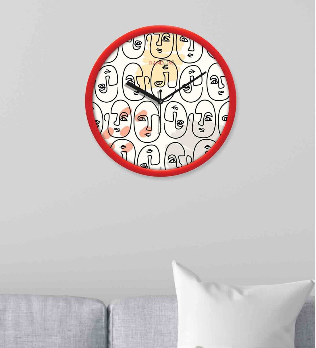 Buy Tic Toc Red Plastic 11 Inches Decorative Wall Clock by Random at 53 ...